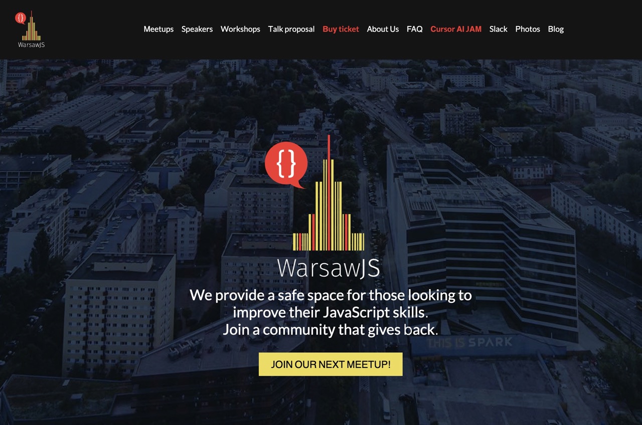WarsawJS — JavaScript Community in Warsaw, Poland | Next: Wednesday, November 12, 2025 at 18:30 ...